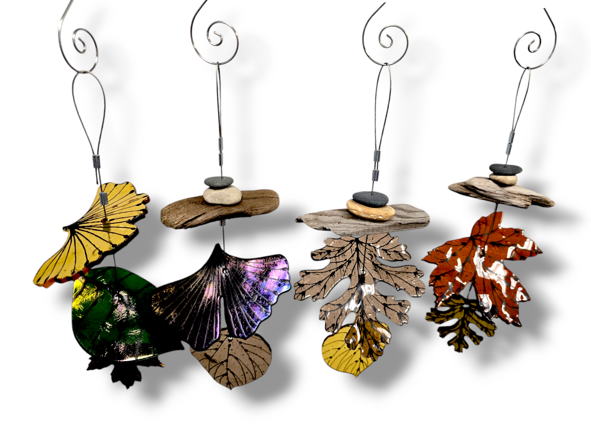 Mini Leaf Strand | Laurel Grey Glassworks