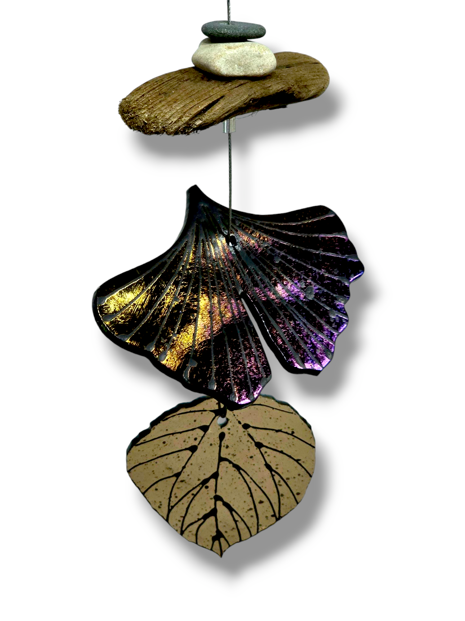 Mini Leaf Strand | Laurel Grey Glassworks